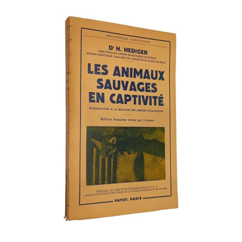 Les Animaux sauvages en captivité, introduction à la biologie des ...