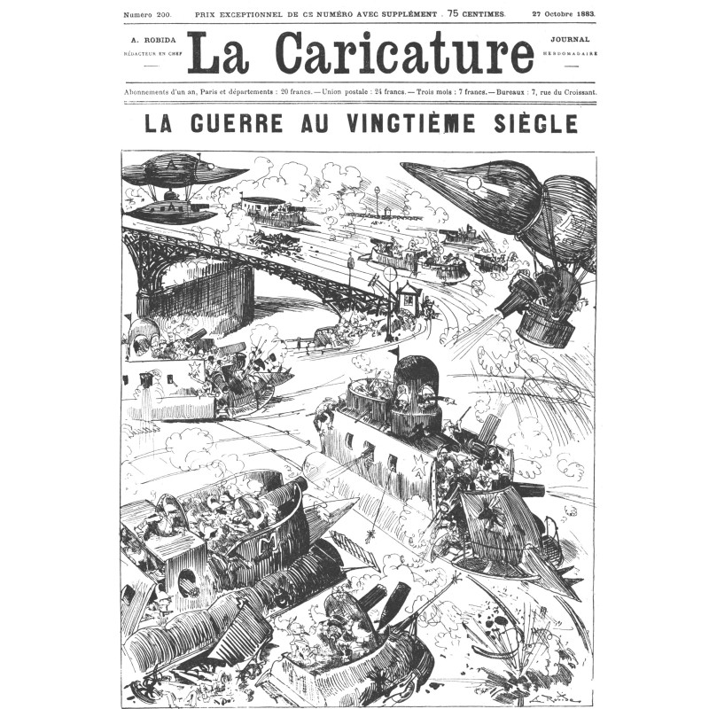 H. Beraldi - Un caricaturiste prophète. La guerre telle qu'elle est ...