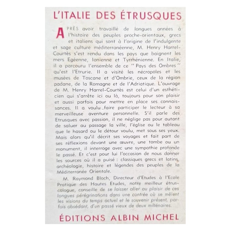 L'Italie des Étrusques : promenades au pays des ombres