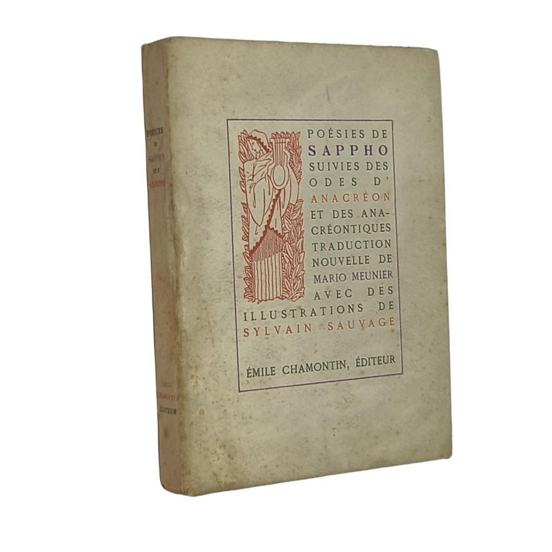 Poésies de Sappho, suivies des odes d'Anacréon et des anacréontiques.